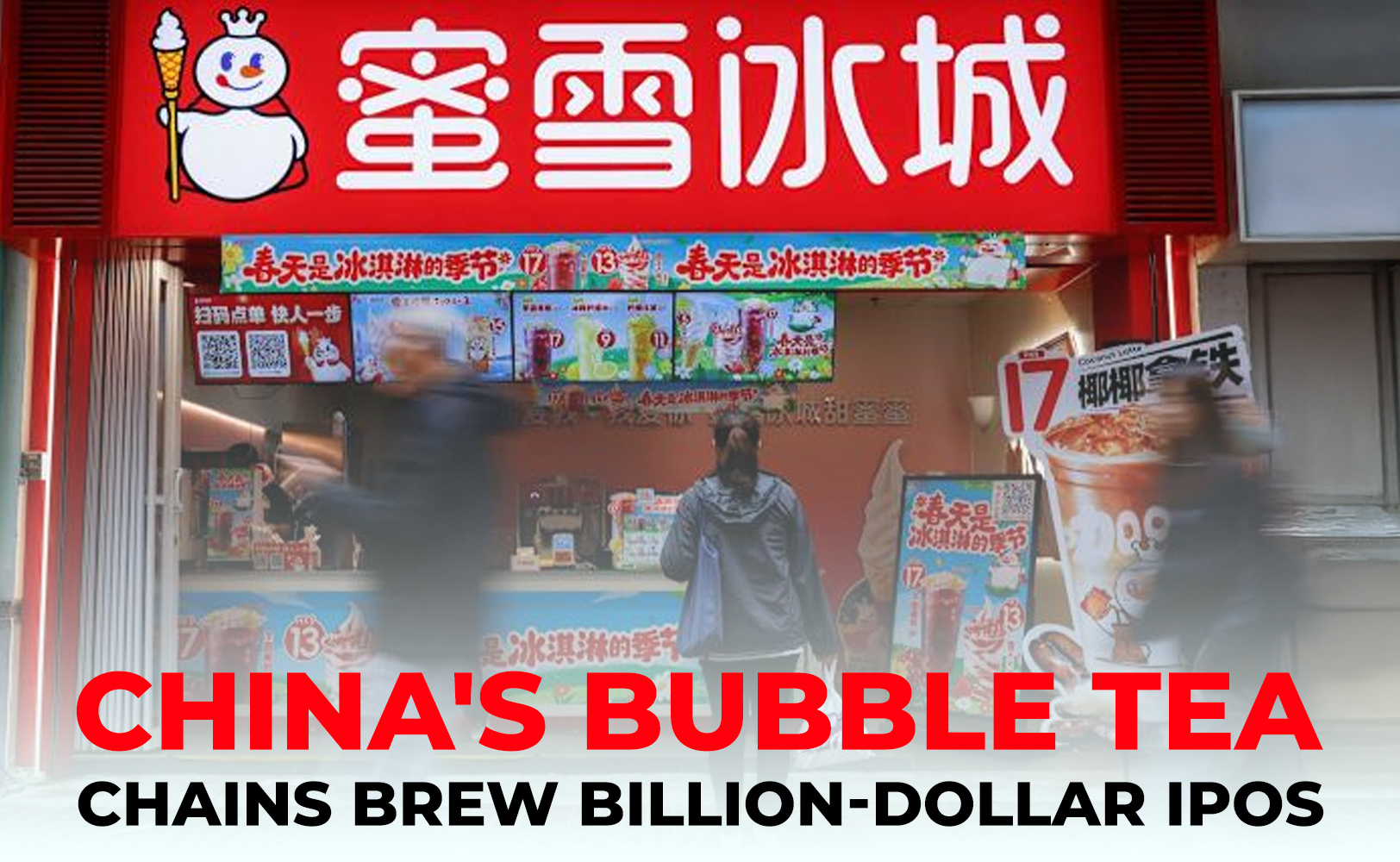 China’s Bubble Tea Chains Brew Billion-Dollar IPOs